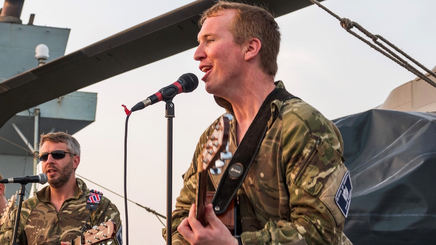 Royal Navy officers aiming to top the charts with Sailing Home for Christmas festive single